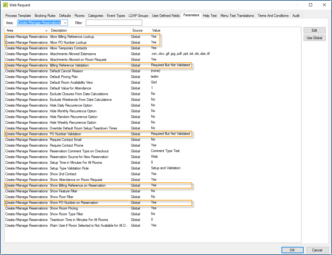 Establish Billing Reference and PO Behavior